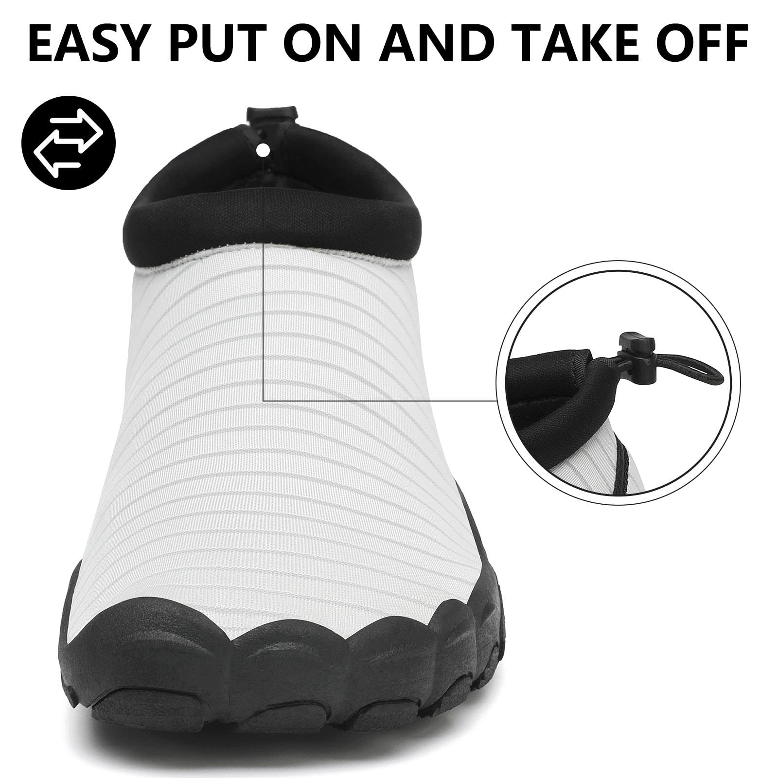 Snapklik.com : Womens Mens Water Shoes Wide Toe Box Swim Beach Barefoot ...