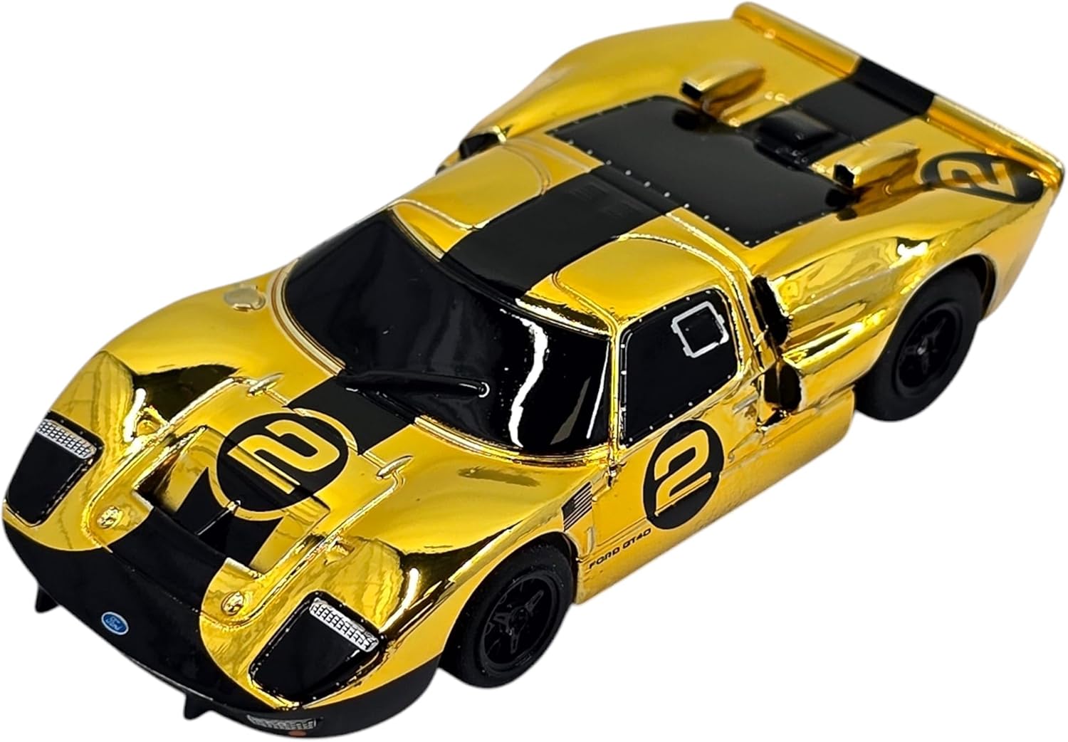 Amazon.com: AFX Ford GT40 MKII #2 Gold Chrome / Black Edition Mega G+ ...