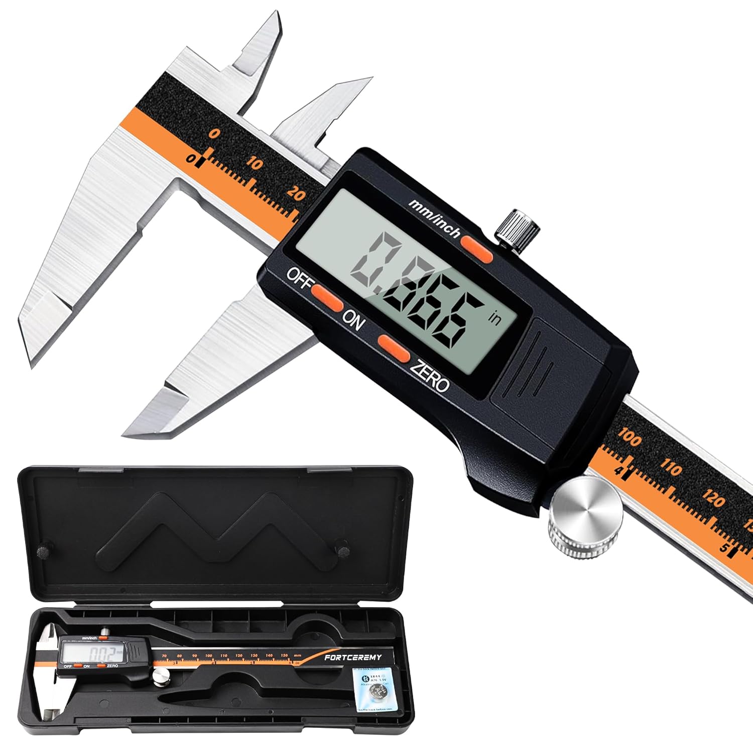 FortCeremy Digital Vernier Caliper, 150mm Electronic Vernier Caliper ...