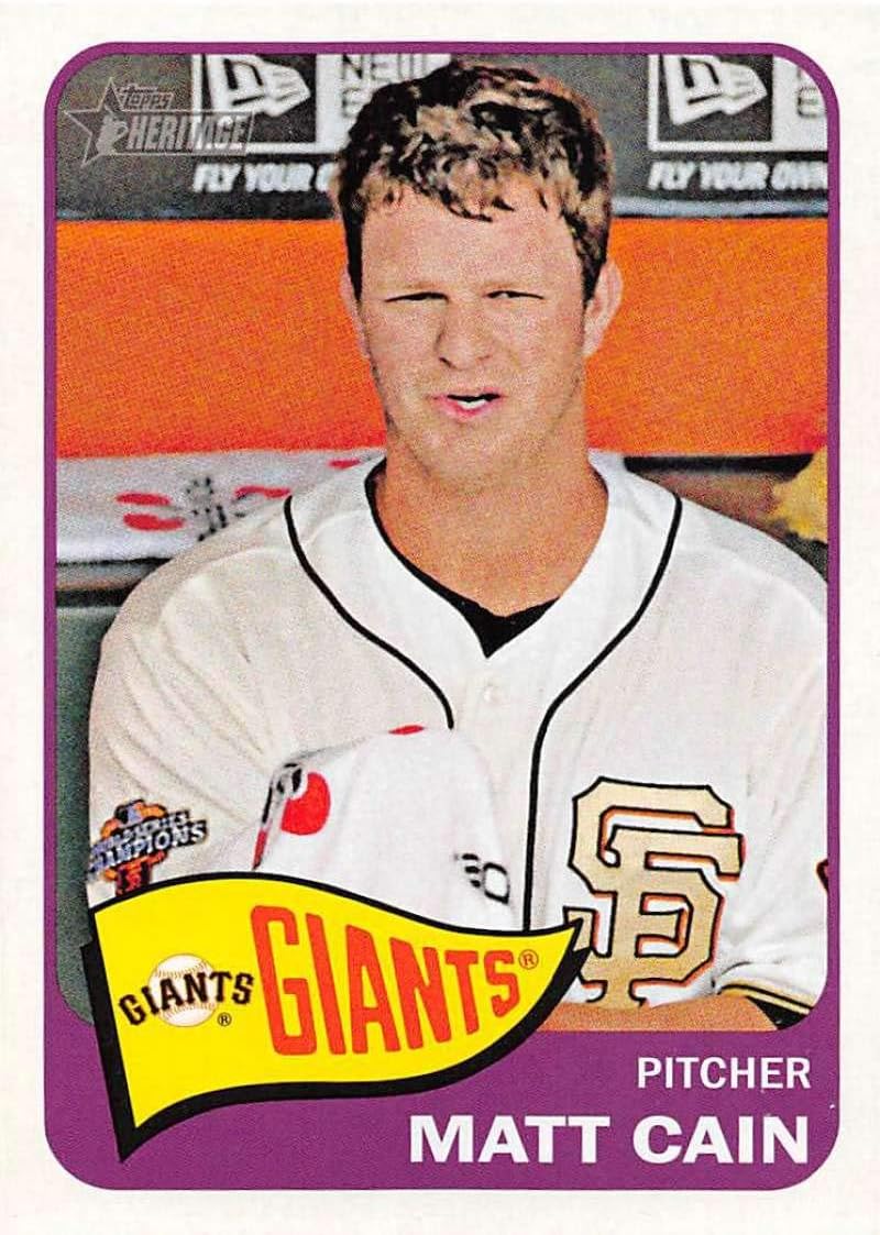 Amazon.com: 2014 Topps Heritage Baseball #50 Matt Cain San Francisco ...
