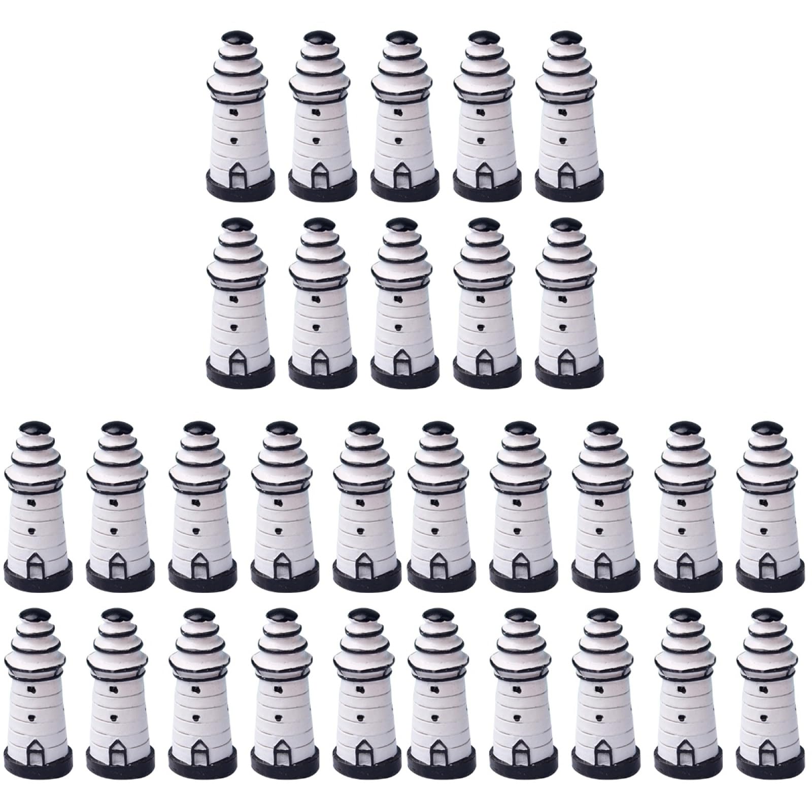 Amazon.com: Mipcase 30 Pcs Mini Lighthouse Decor, Resin Lighthouse ...