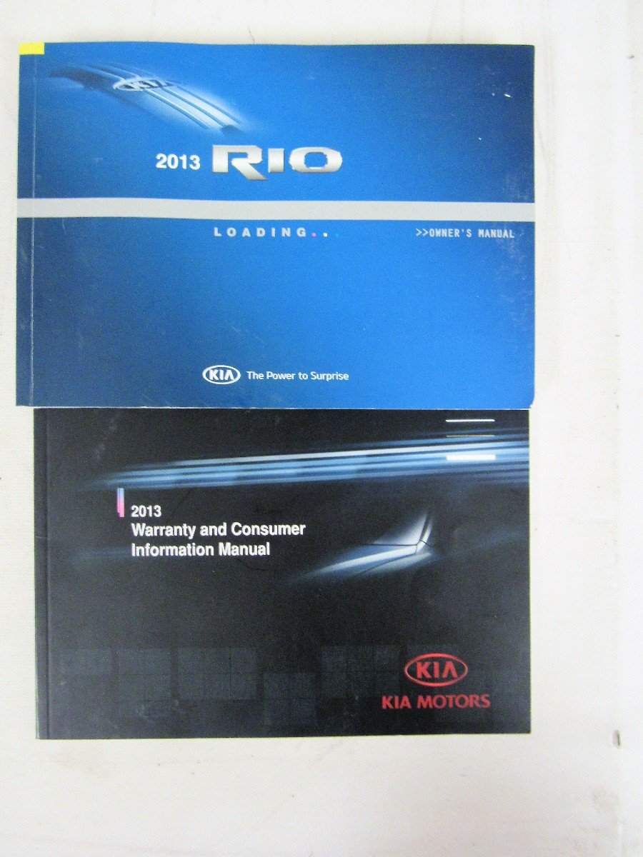 2013 Kia Rio Owners Manual: Kia: Amazon.com: Books