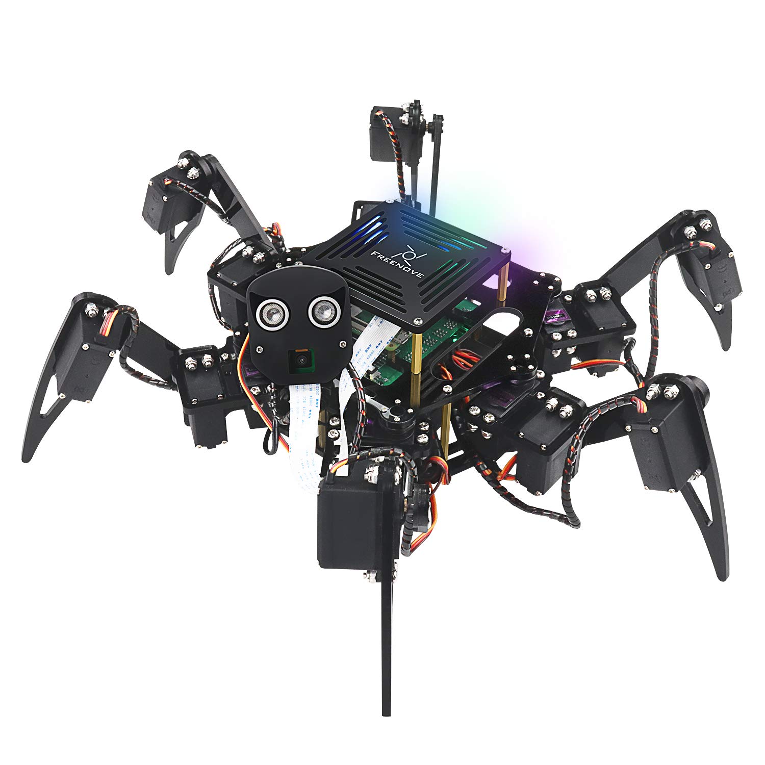 Freenove Big Hexapod Robot Kit For Raspberry Pi 4 B 3 B B A Walking Self Balancing Live 