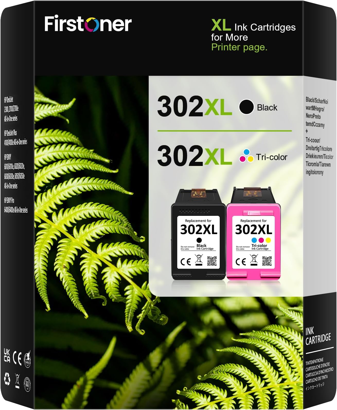 Firstoner 302XL Ink Cartridges Combo Pack, 302 Ink Cartridges Multipack ...