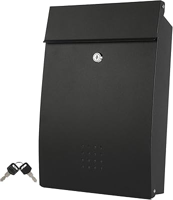 NACH MB-6941 Envelope Wall Mounted Metal Mailbox, Maximum Rust ...