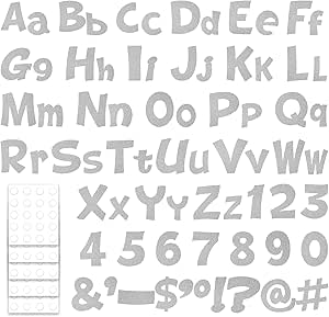 216pcs Glitter Alphabet Bulletin Board Letters, Poster Board Letters ...