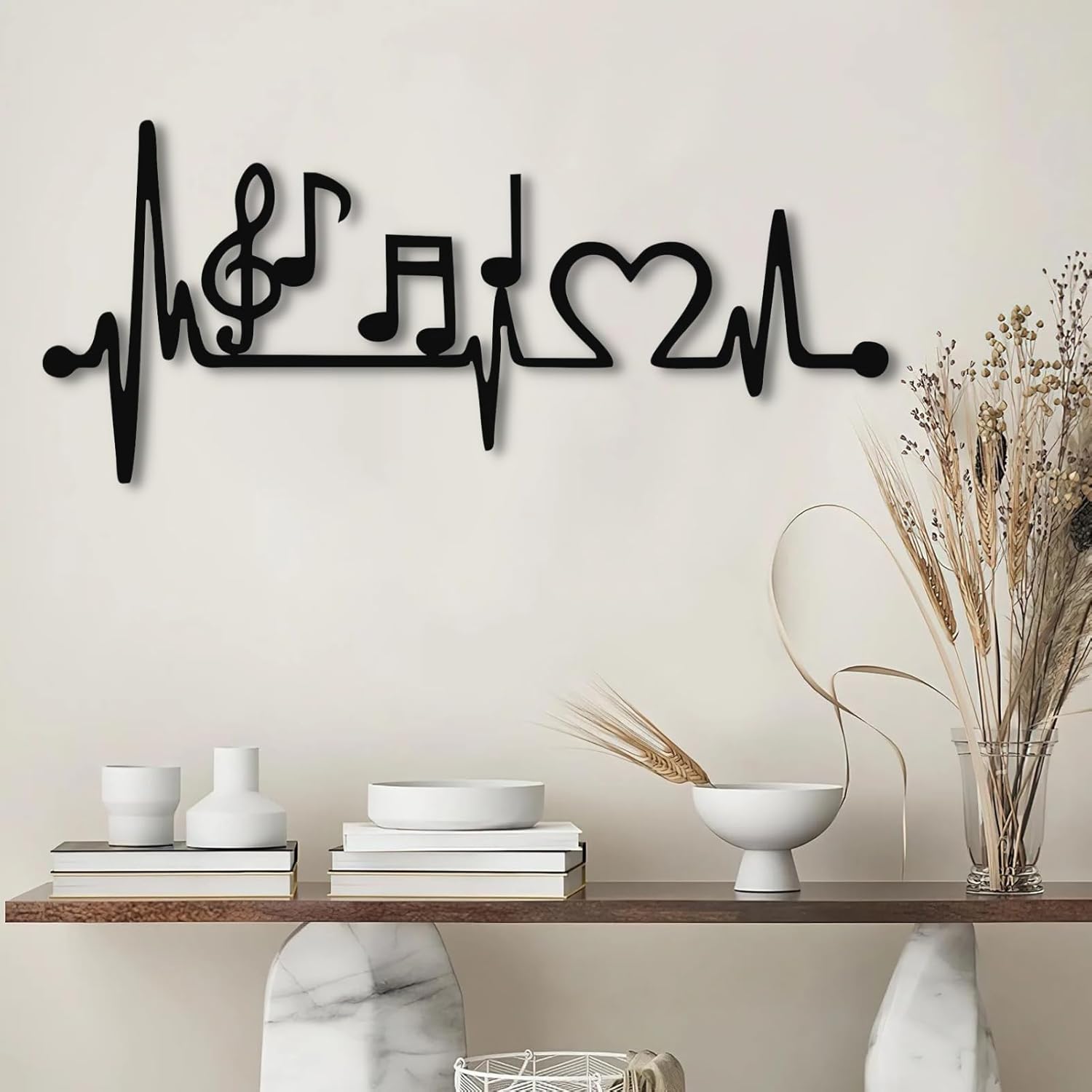 Amazon.com: Music Metal Wall Art, Musical Note Metal Wall Decor ...