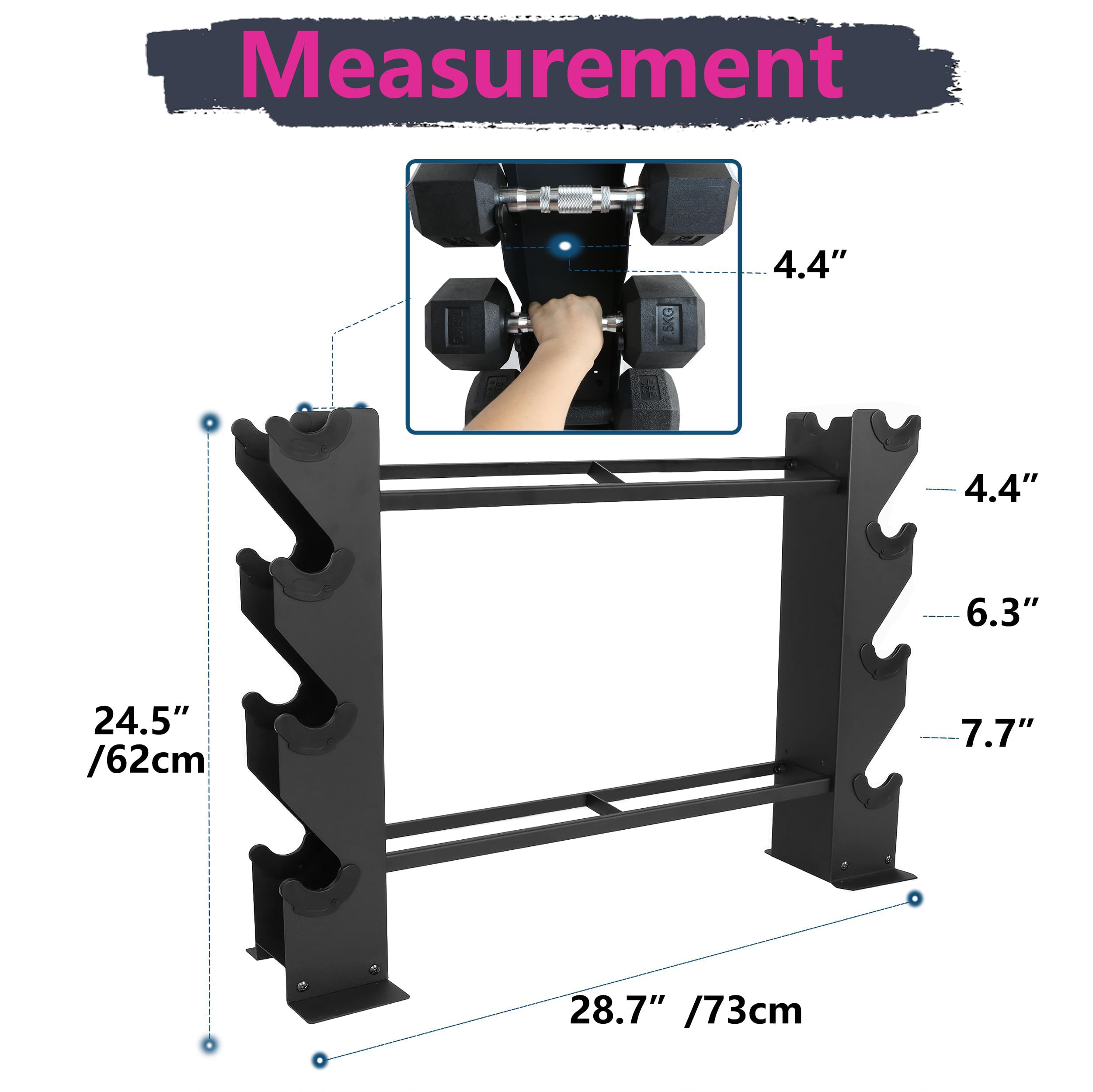 Snapklik.com : Dumbbell Rack Dumbbell Storage Rack Weight Organizer ...