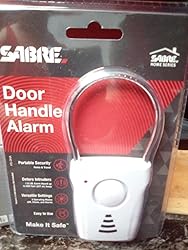 Amazon.com: SABRE 110dB Door Handle Alarm, Extremely Loud Wireless ...