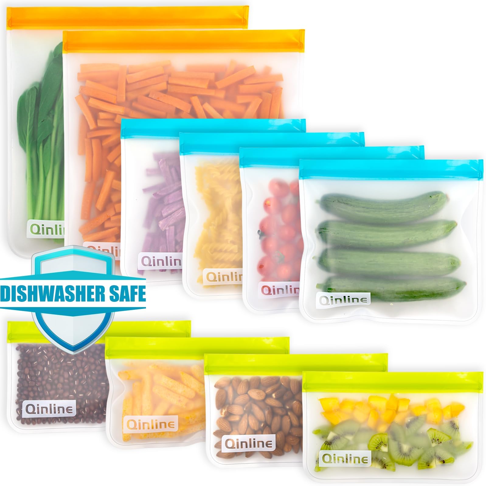 Amazon.com: Joie Reusable Food Storage Bags - Reusable Bags for Snacks ...