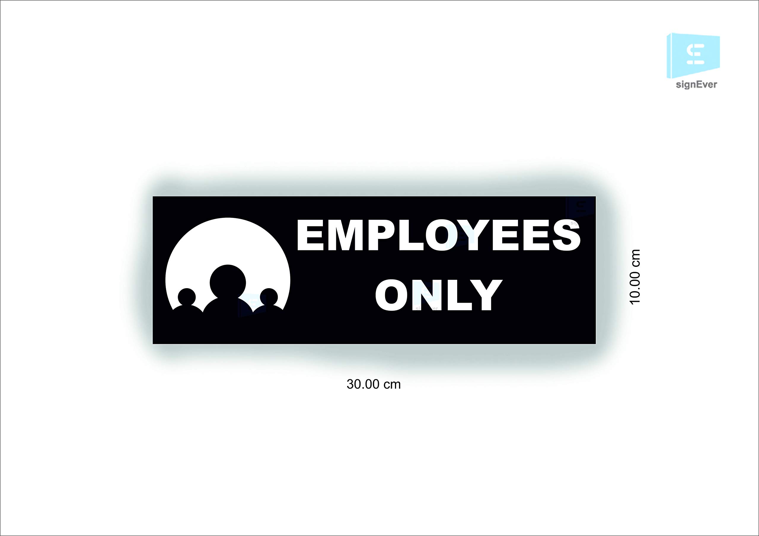 Buy SIGN EVER Employees Only Sign Board For Office Bank Factory ...