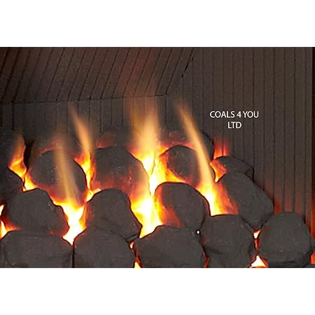 22 Gas Fire Ceramic Large Cast Coals Replacement Replacements/Bio Fuels ...