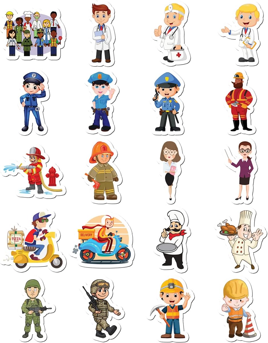 Amazon.com: 20 Pcs Stickers Pack Community Vinyl Helpers Waterproof ...