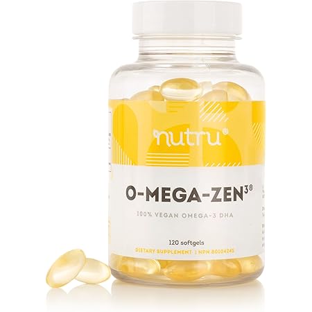 Amazon.com: Nutru O-Mega-Zen3 Vegan Omega 3 DHA Supplement - 400 mg DHA ...
