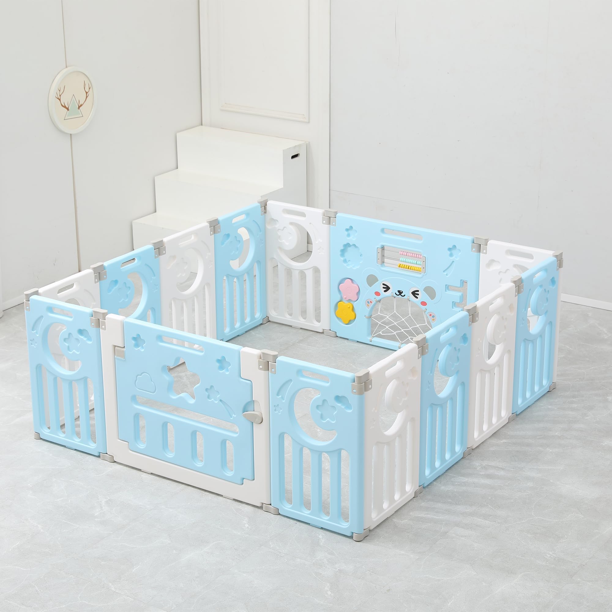 Amazon.com : KEJUMEDE 14 Panels Playard – Ultimate Baby Playpen for ...