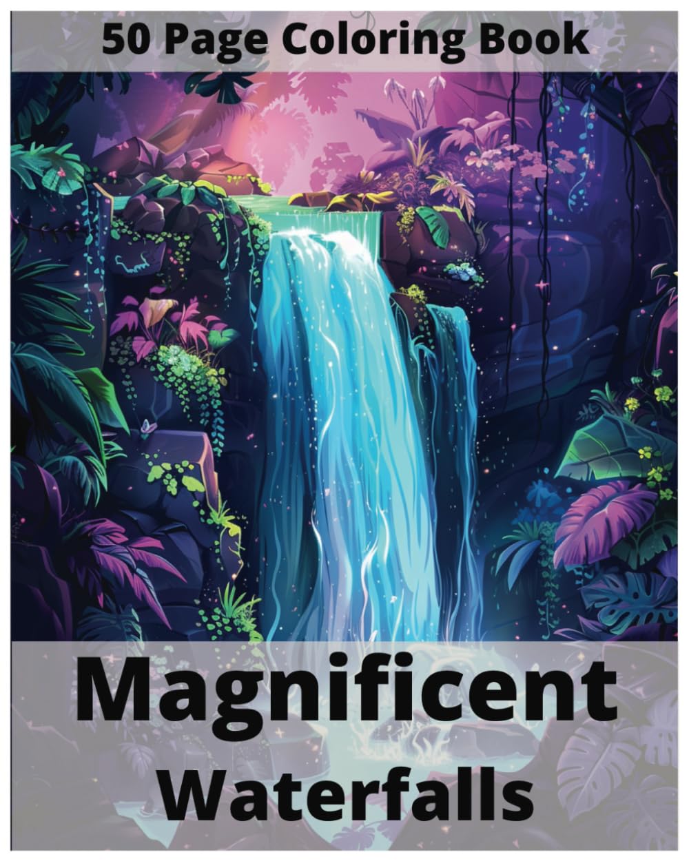 Amazon.com: Magnificent Waterfalls: An Adult Coloring Book with ...