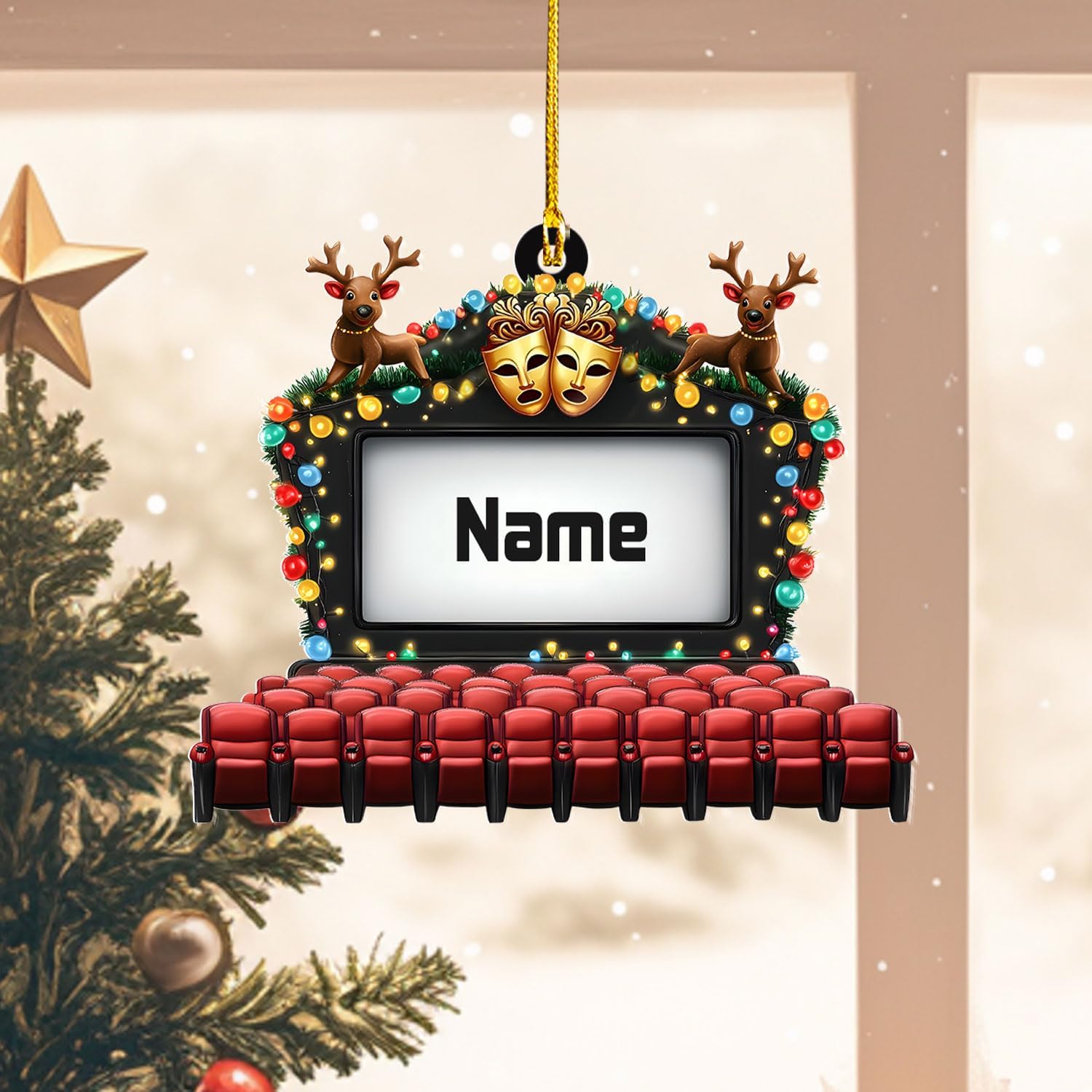Amazon.com: Personalized Theater Ornament 2025, Custom Drama Stage ...