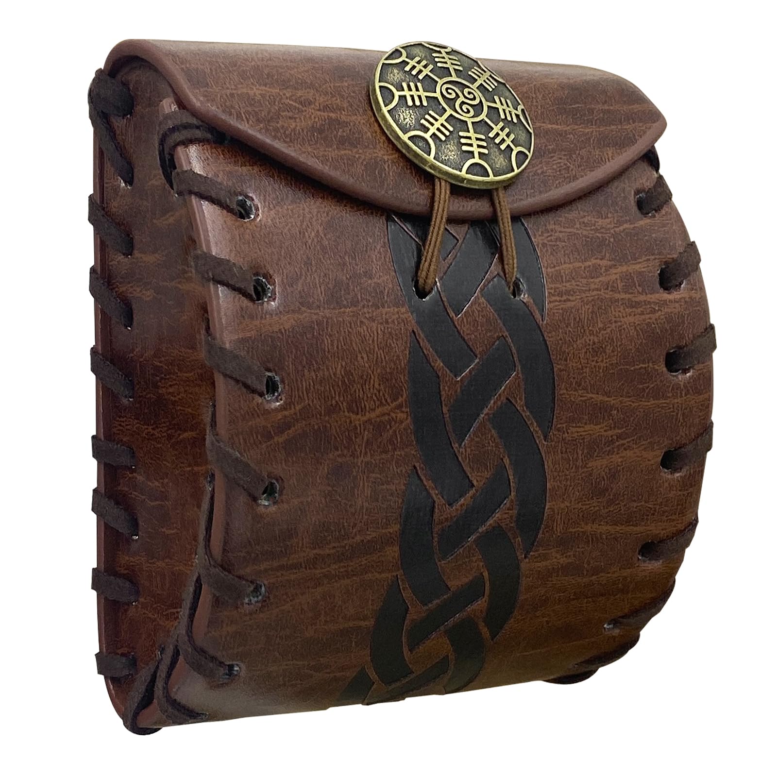 Amazon.com | HiiFeuer Medieval Faux Leather Mini Belt Bag, Portable ...