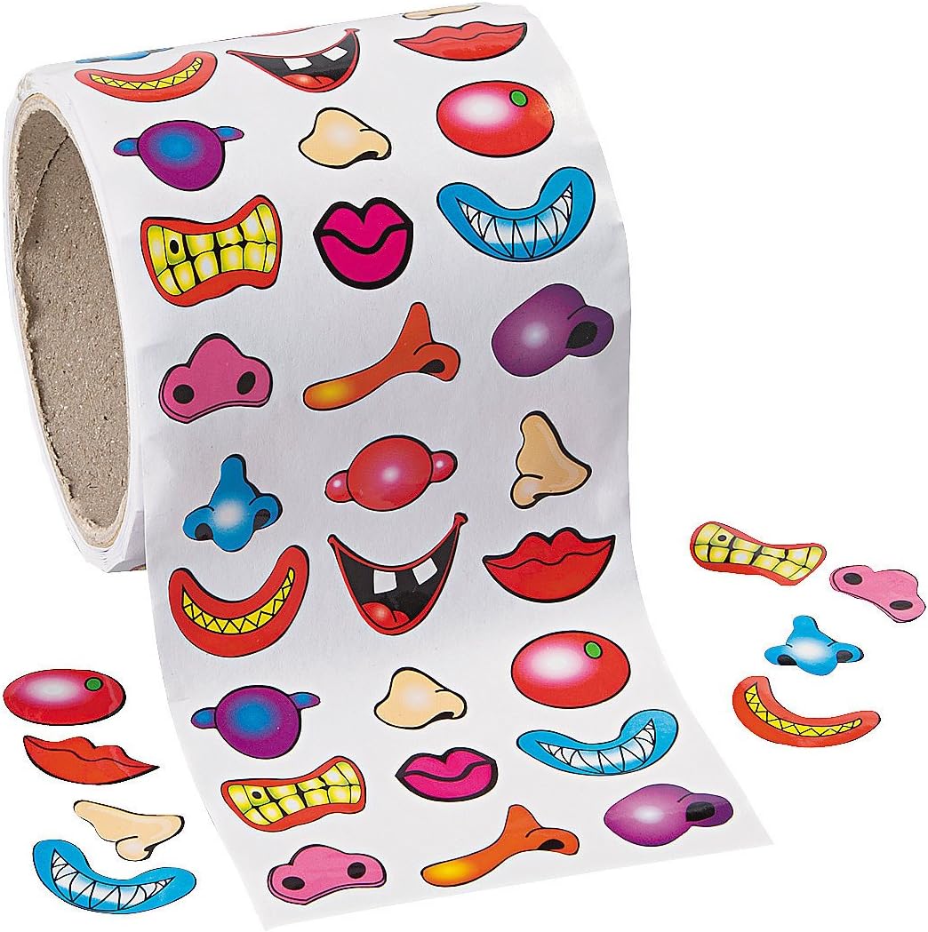 Amazon.com: Colorful Nose & Mouth Stickers : Everything Else