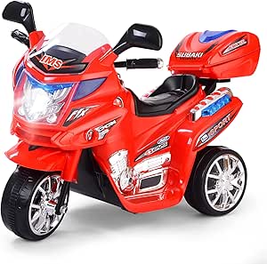 Amazon.com: HONEY JOY Kids Motorcycle, 6V Electric Motorcycle for Kids, LED Headlights, Music ...