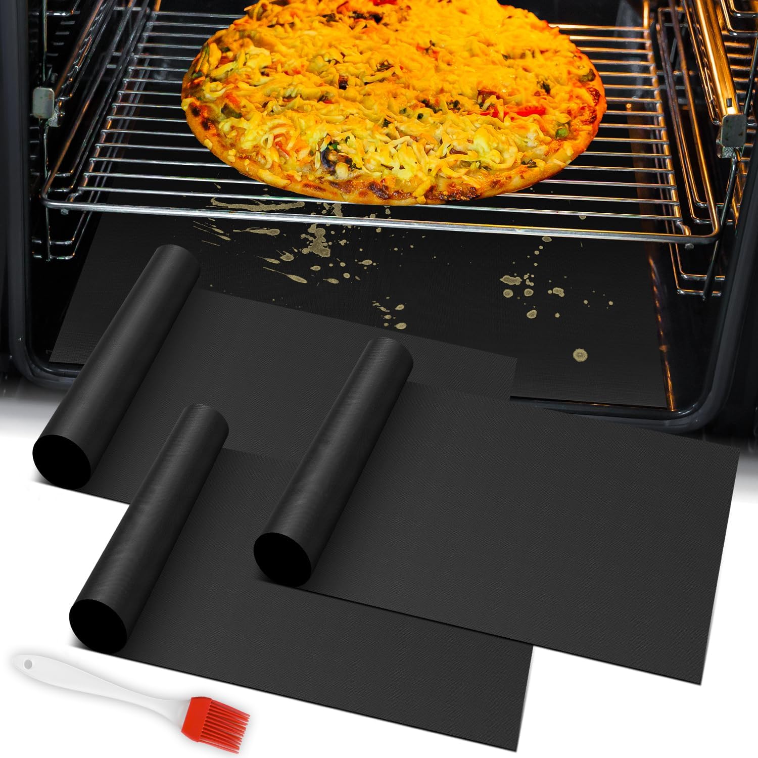 Amazon.com: Oven Liners for Bottom Rack of Gas Electric Oven - 2X Large ...