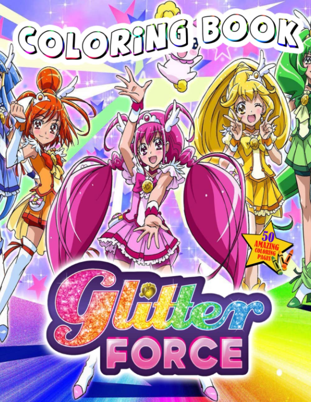 Buy Glitter Force Coloring Book: Glitter Force Doki Doki Coloring Book ...