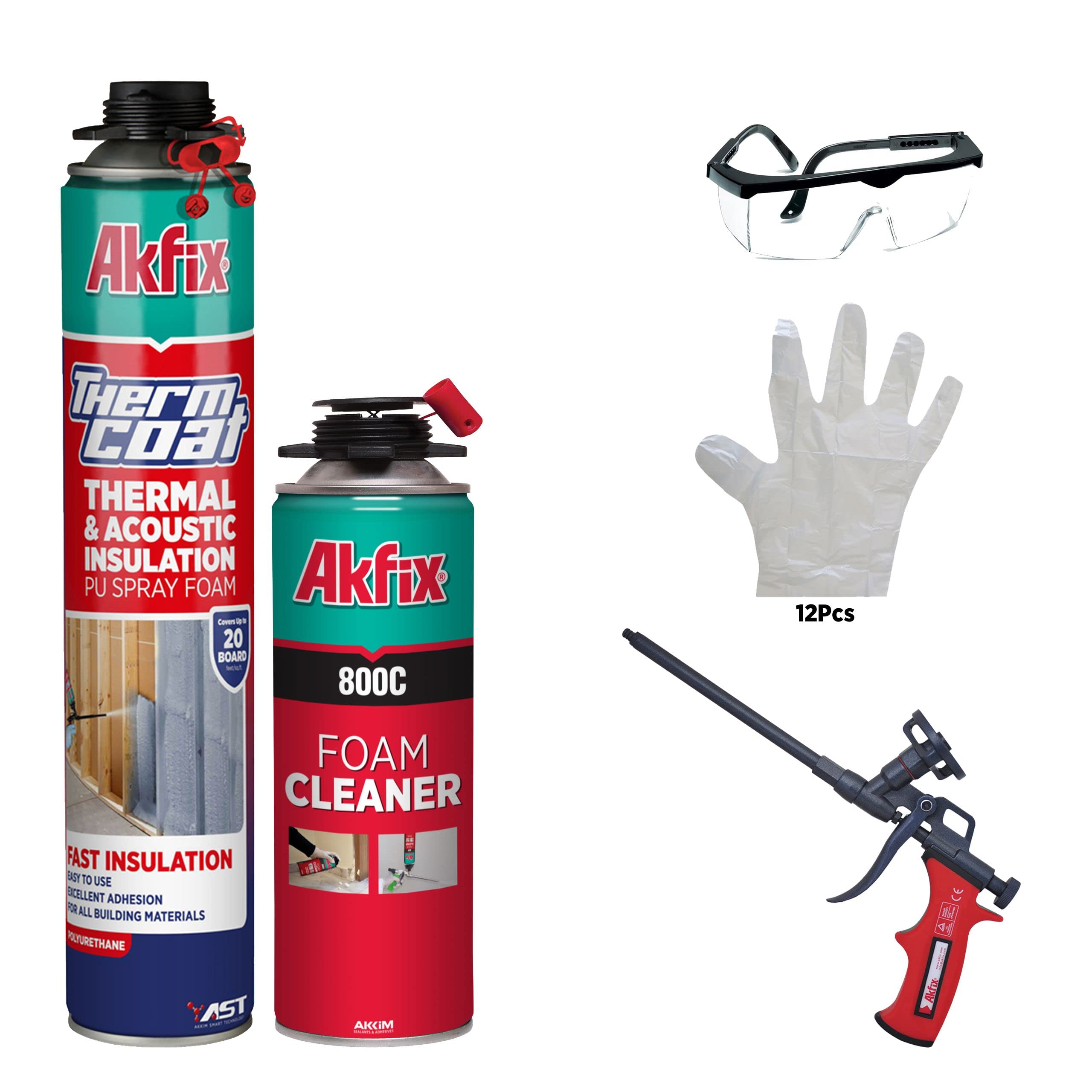 Snapklik.com : Thermcoat Spray Foam Insulation Kit- Insulation Foam ...