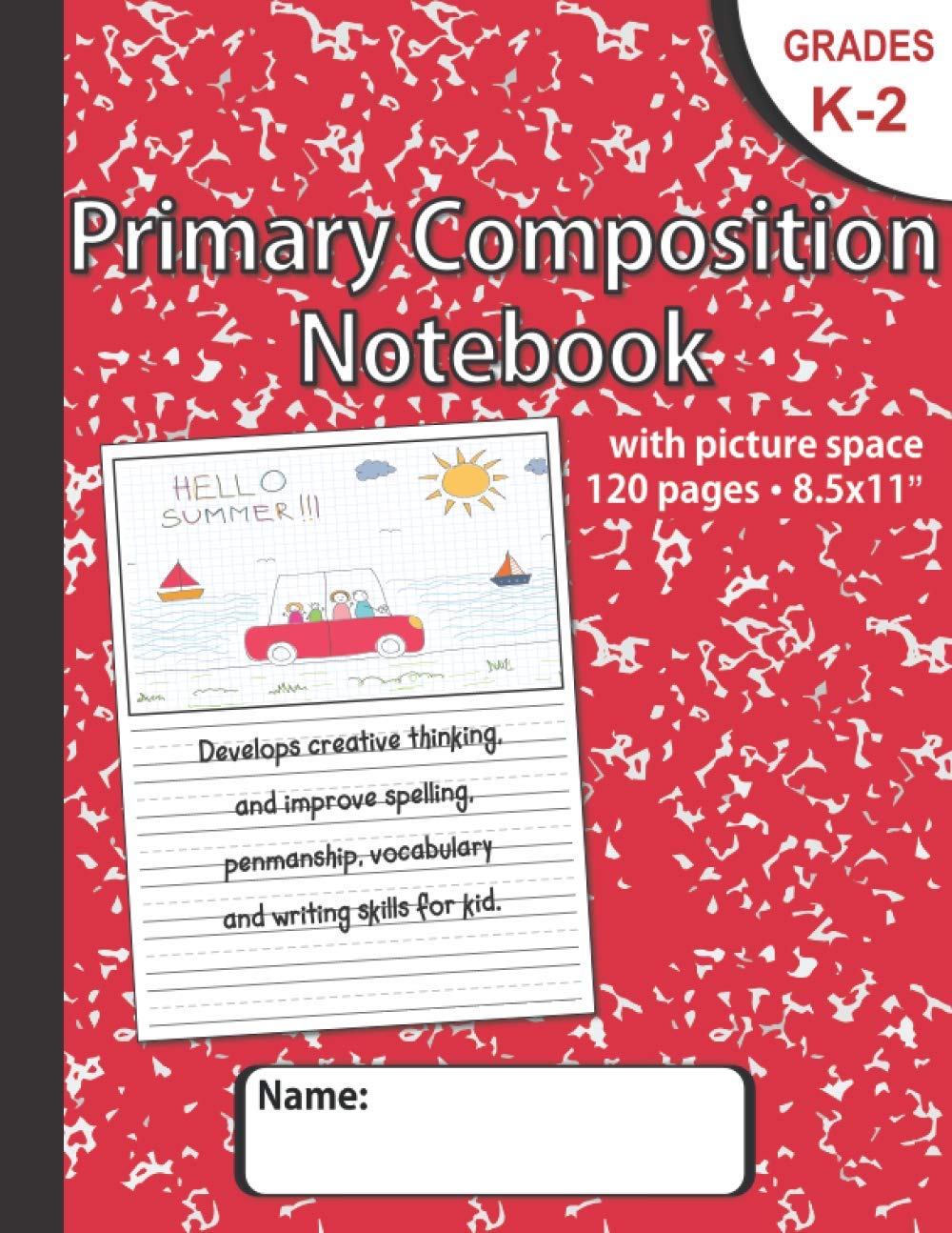 Amazon.com: Primary composition notebook with picture space: Hand ...