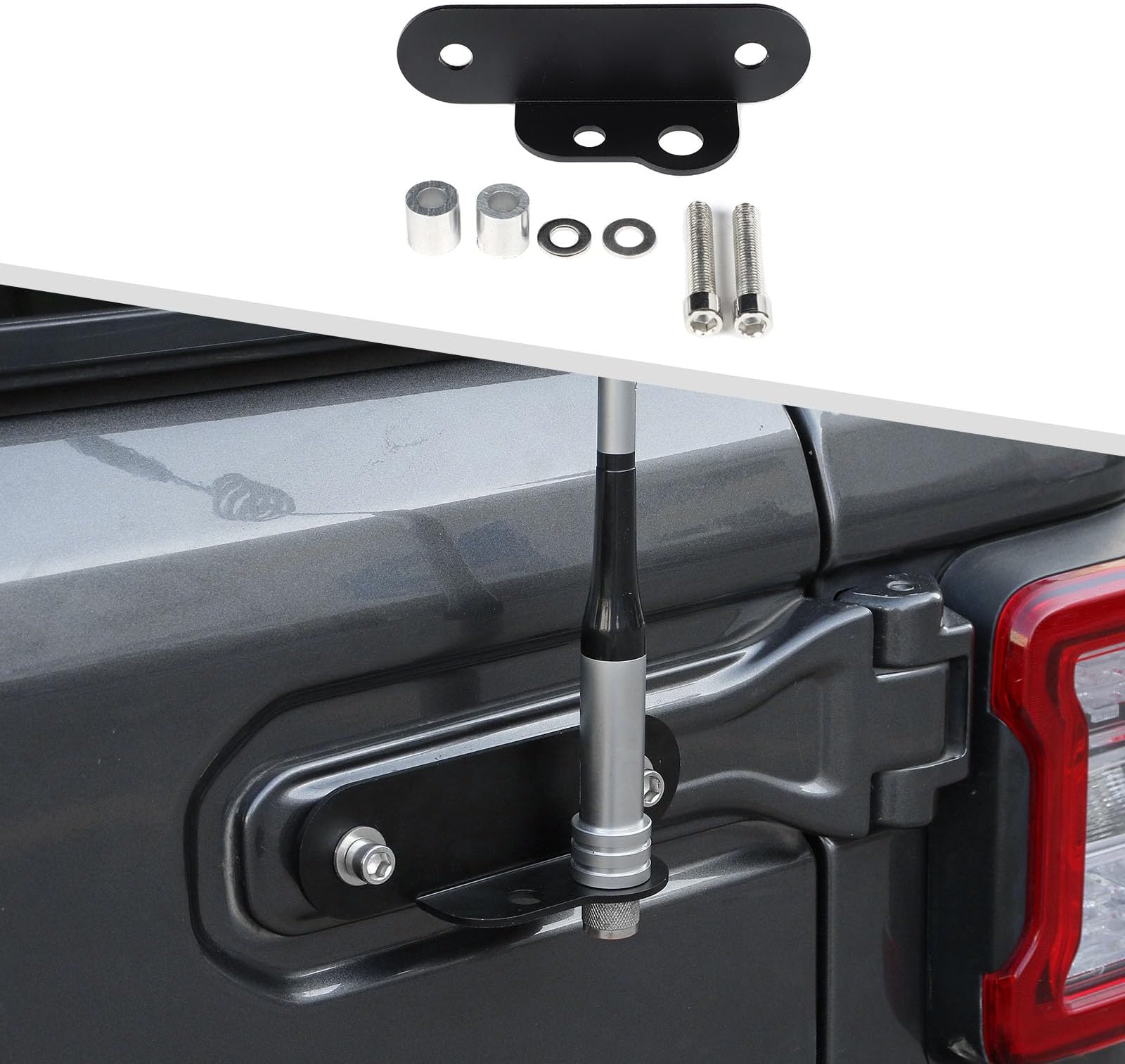 Amazon.com: Tailgate Hinge CB Antenna Mount Compatible with Jeep ...