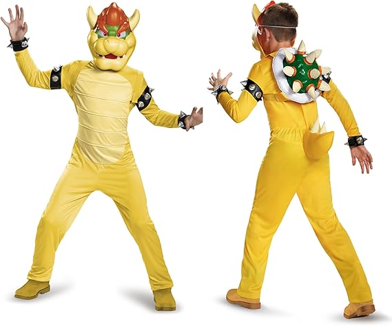 Amazon.com: Disguise Bowser Costume for Kids, Official Nintendo Super ...