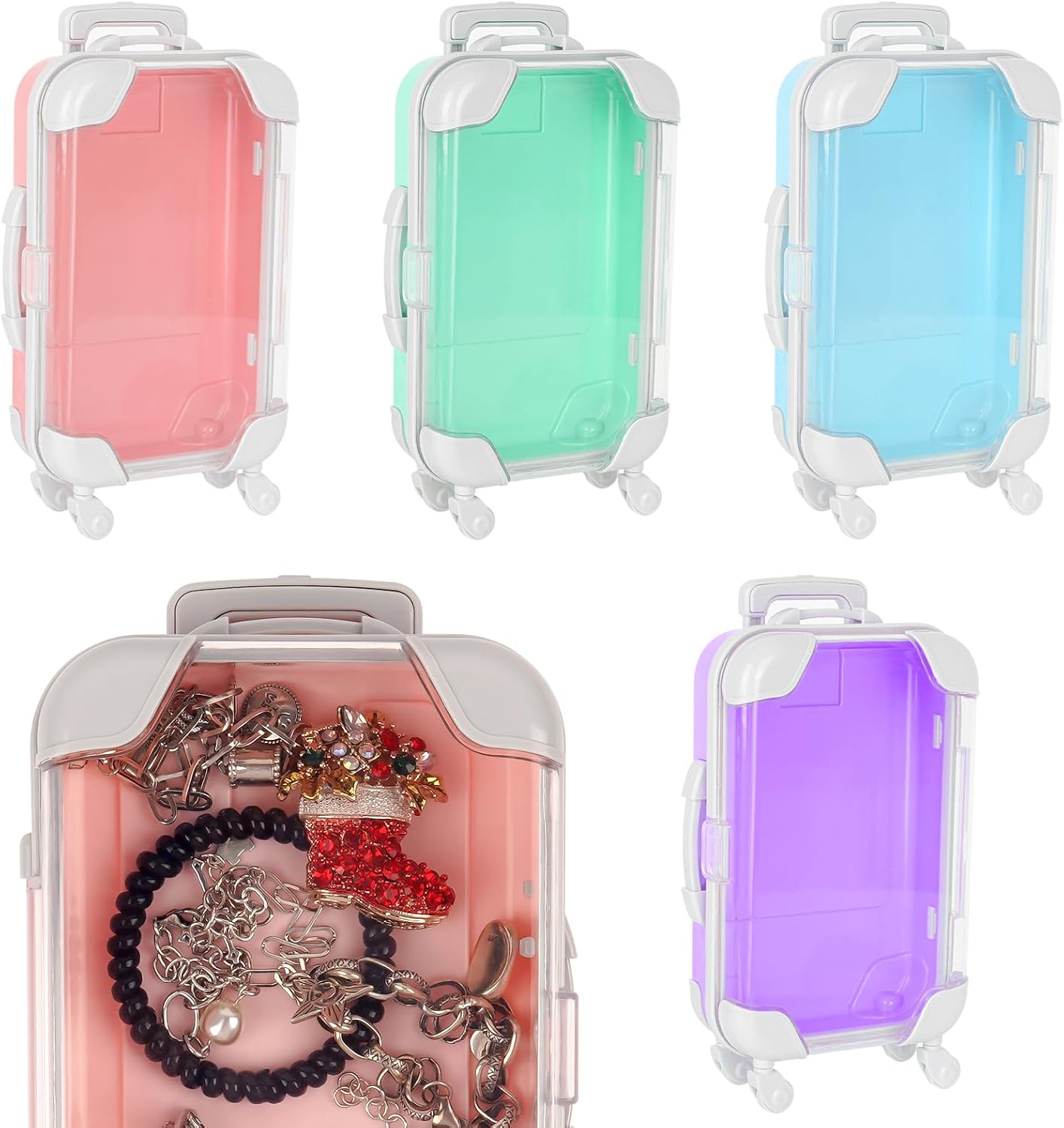 Amazon.com: SHIDOW Mini Suitcase Favor Boxes, Plastic Candy Box for ...