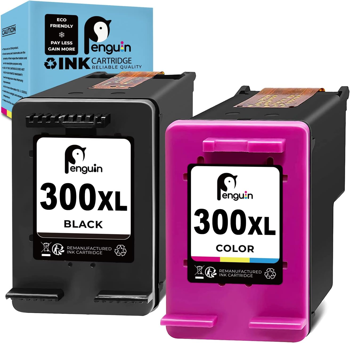 HP CN637EE 300 Original Ink Cartridges, Black and Tri-Colour, Multipack ...
