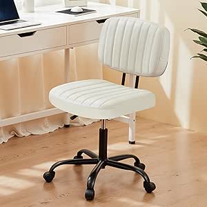 Amazon.com: Simple Deluxe Small Desk Office Chair with Wheels and Back ...