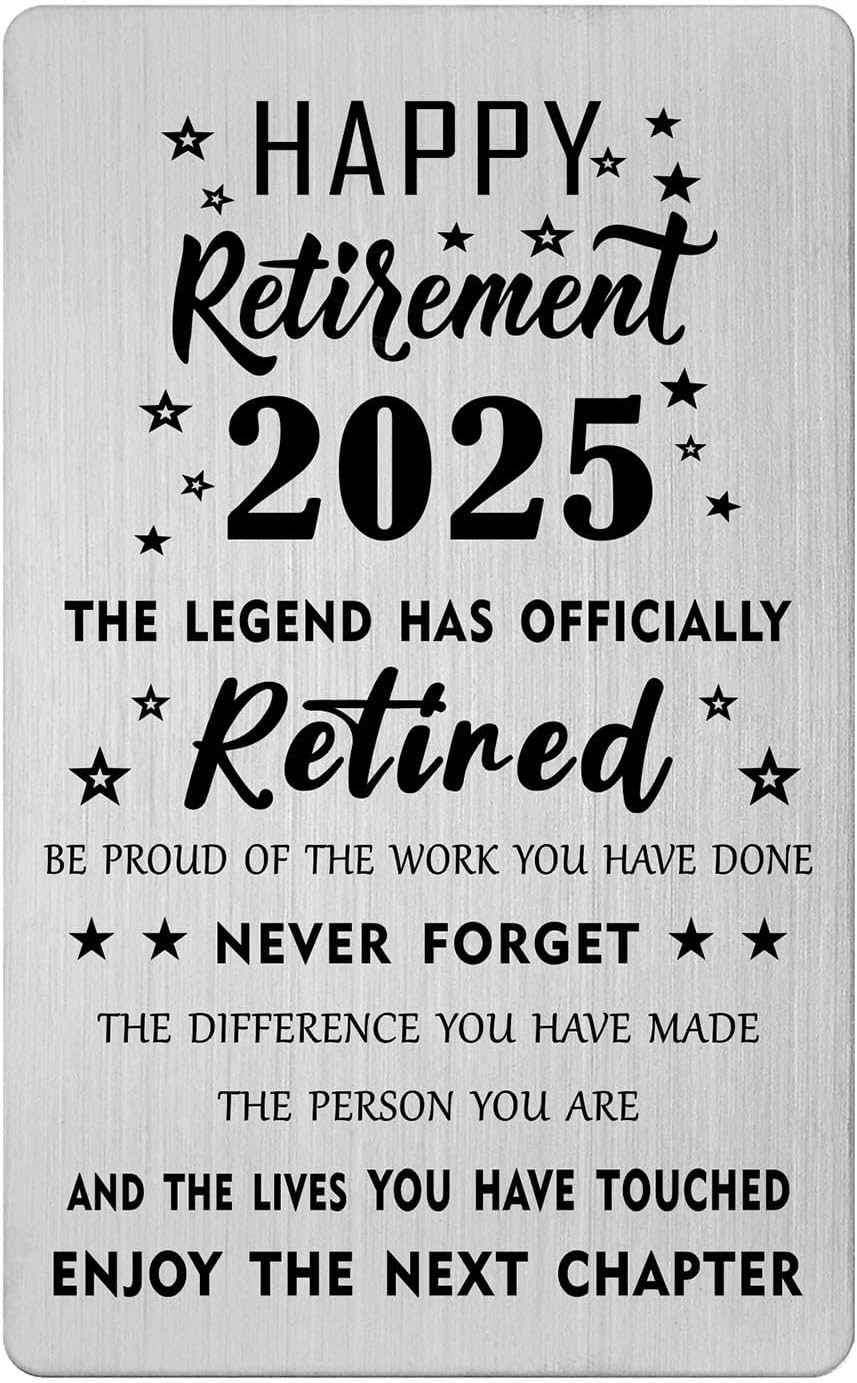 Gezxin Happy Retirement Card 2025 - the Legend has Retired Card ...