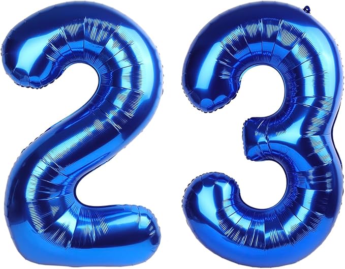 Amazon.com: Giant Navy Blue 23 Balloon Number 40 Inch, 23 Number ...