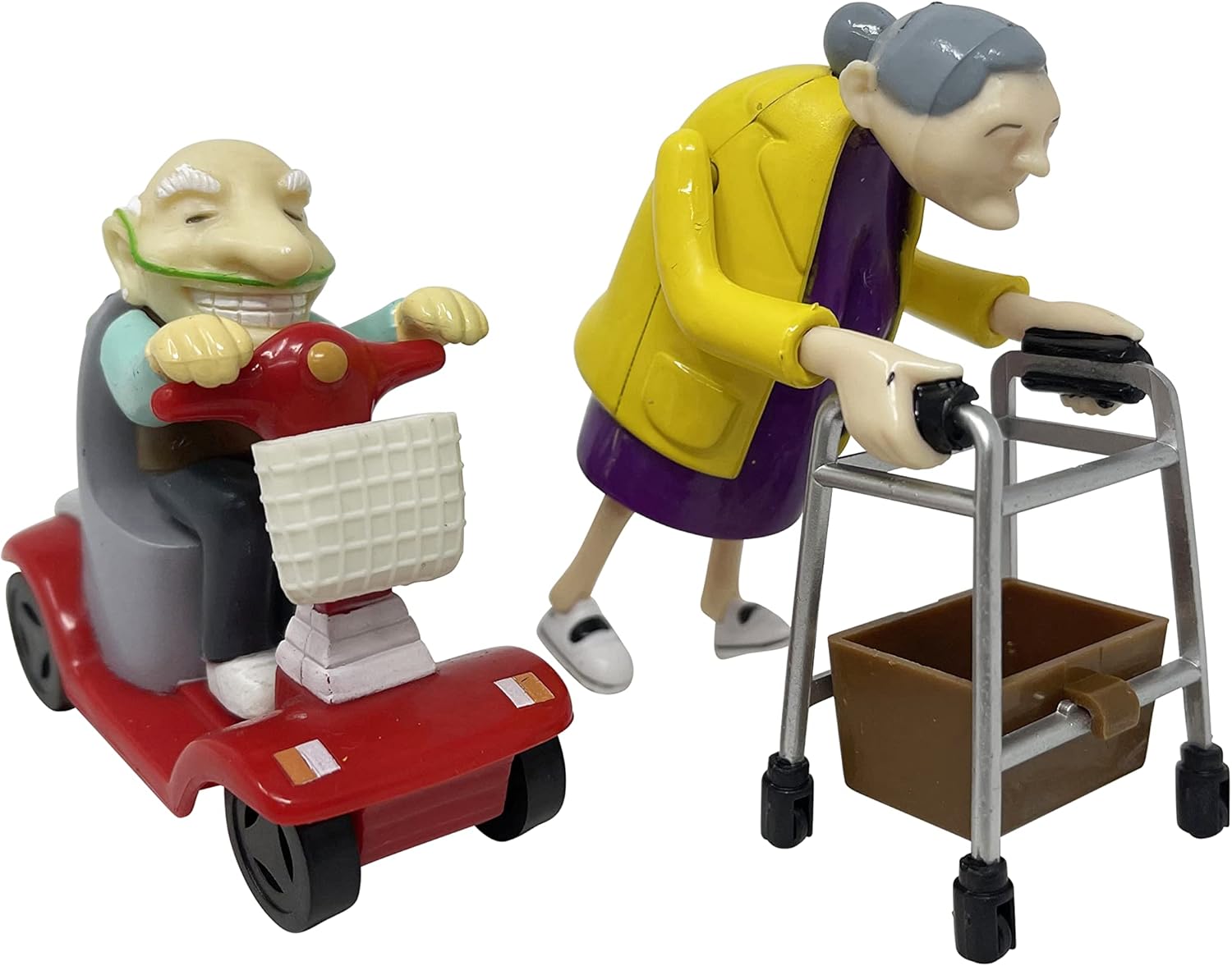 HTUK Novelty Granny And Grandad Gag Toys Racing Figure Twin Pack ...