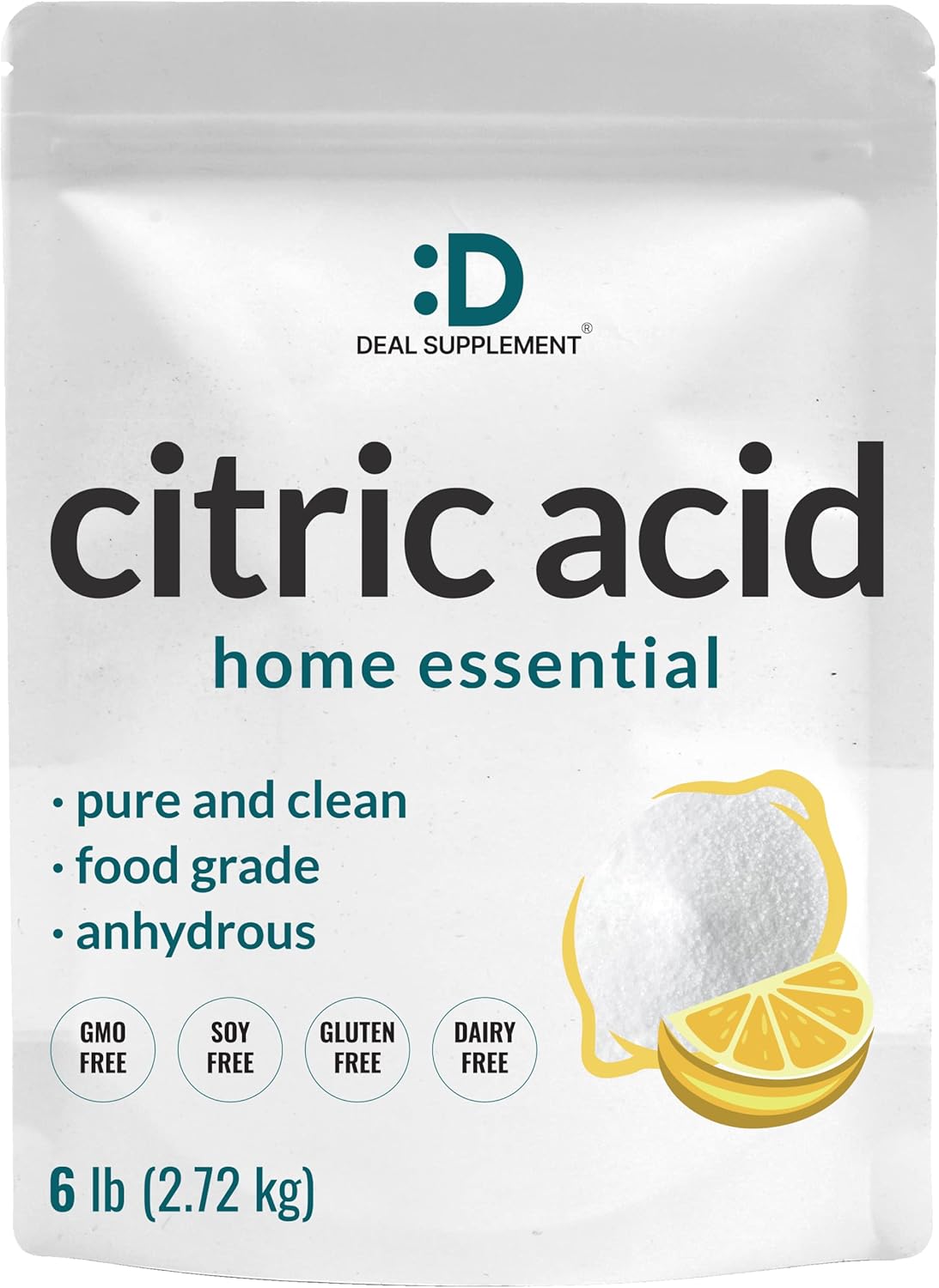 Amazon.com: Citric Acid 6 Pounds | Fine Granular Powder, Food Grade ...