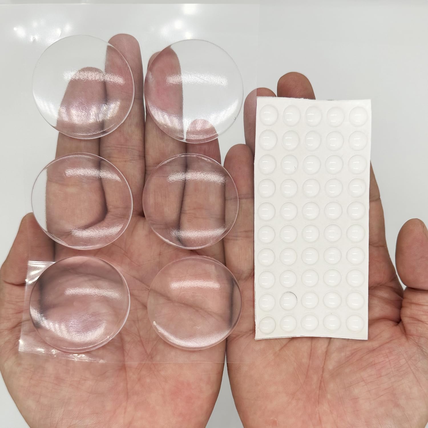 Amazon.com: DeiryuRay 56 pcs Clear Self Adhesive Door Stoppers Set ...