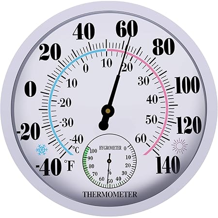 Amazon.com: La Crosse 104-1522 8" Round Analog Dial Thermometer : Patio ...