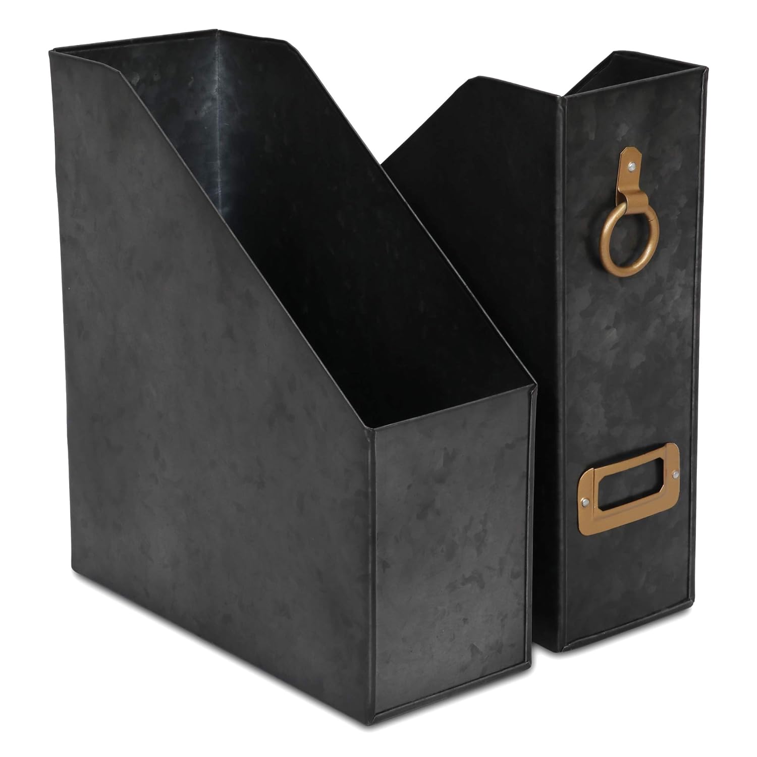 Elan Method Galvanized Metal File Holder | Desktop Organizer for Office ...