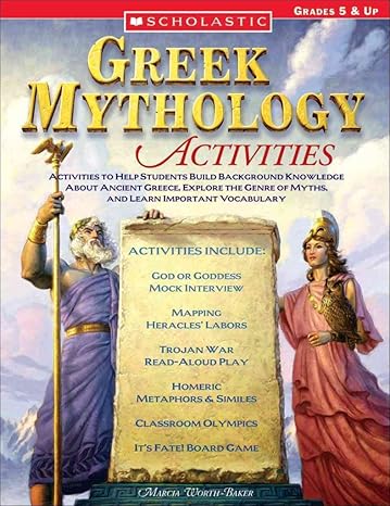 Greek Mythology Activities: Activities to Help Students Build ...
