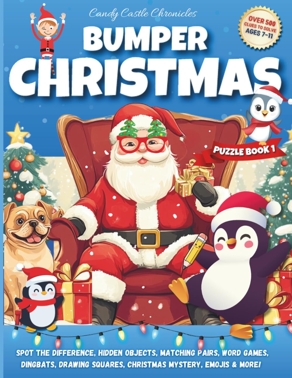 Bumper Christmas Puzzle Book 1: Full Color Pages For Kids & Family ...