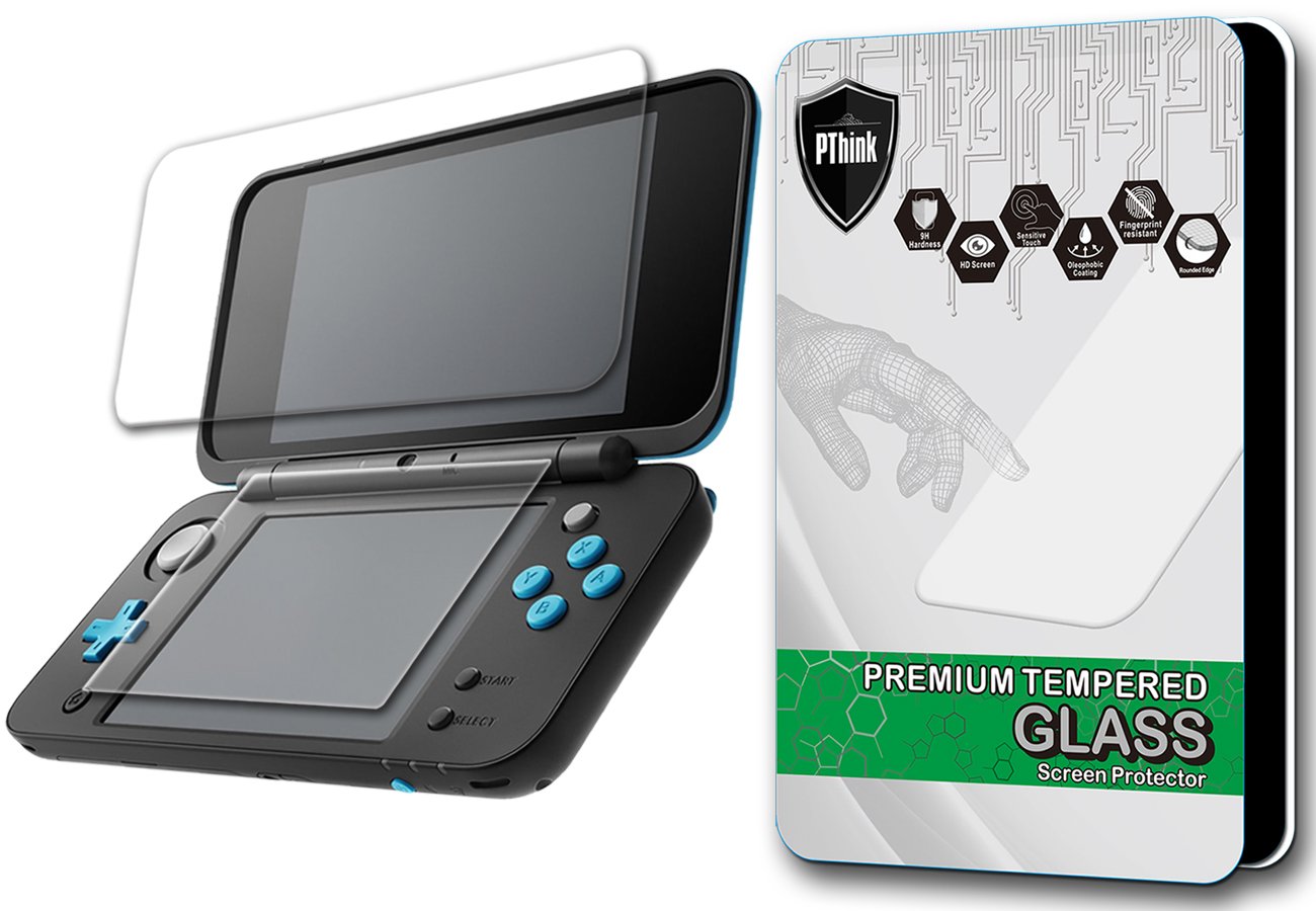 Amazon.com: [2-Pack] New 2DS XL Screen Protector, PThink 0.2mm Tempered ...