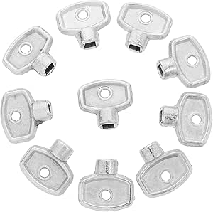 MUCKLILY 10pcs Radiator Valve Keys Set Zinc Alloy Square Socket Valve ...