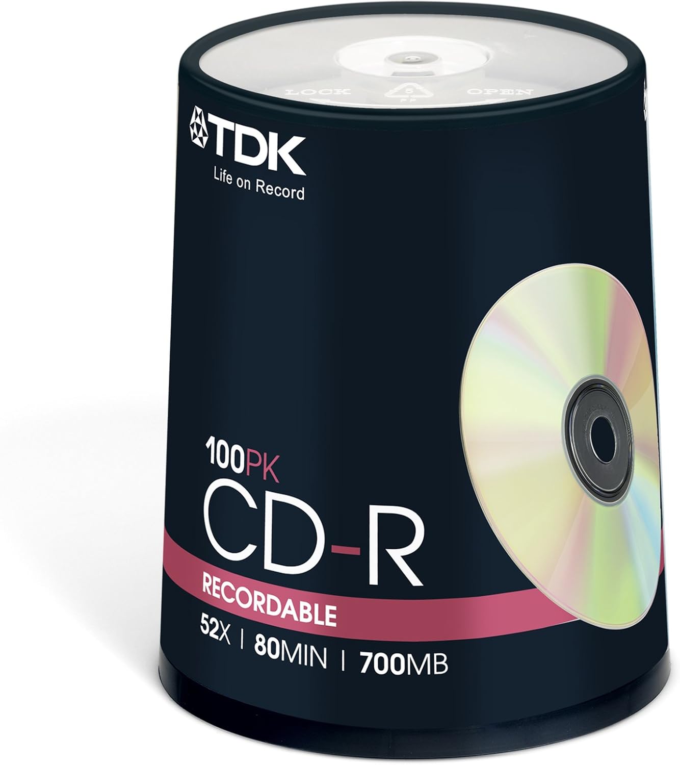 TDK 100 x CD-R 700MB CD-R 700MB CD-R 700MB 100 x CD-RW (CD-R, 700 MB ...