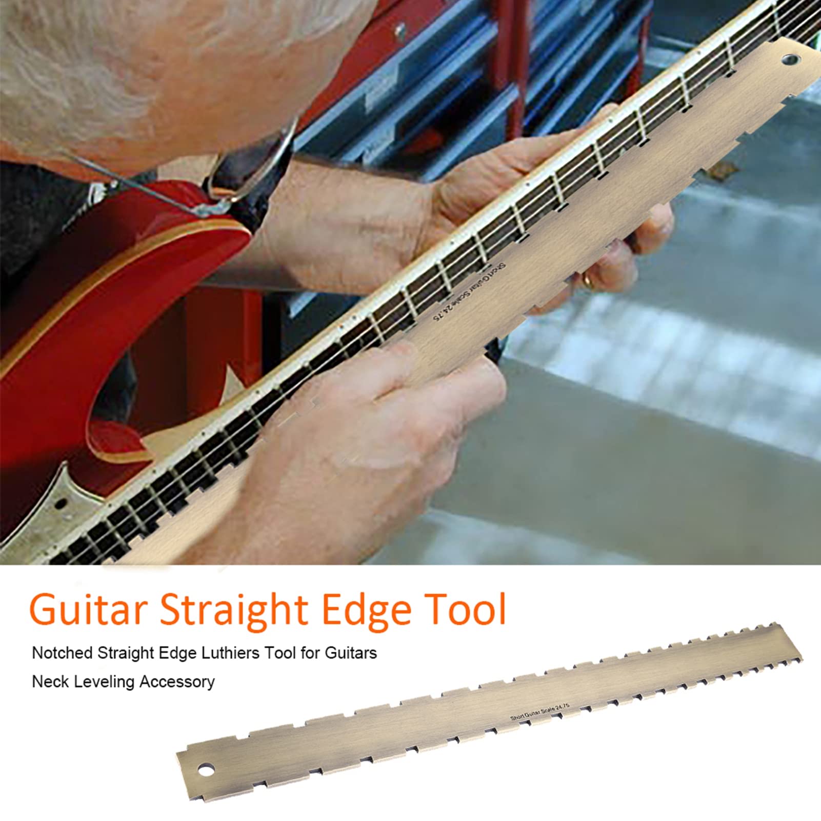 Luthier Setup Tool Guitar Neck Notched Straight Edge Luthiers Tool With ...