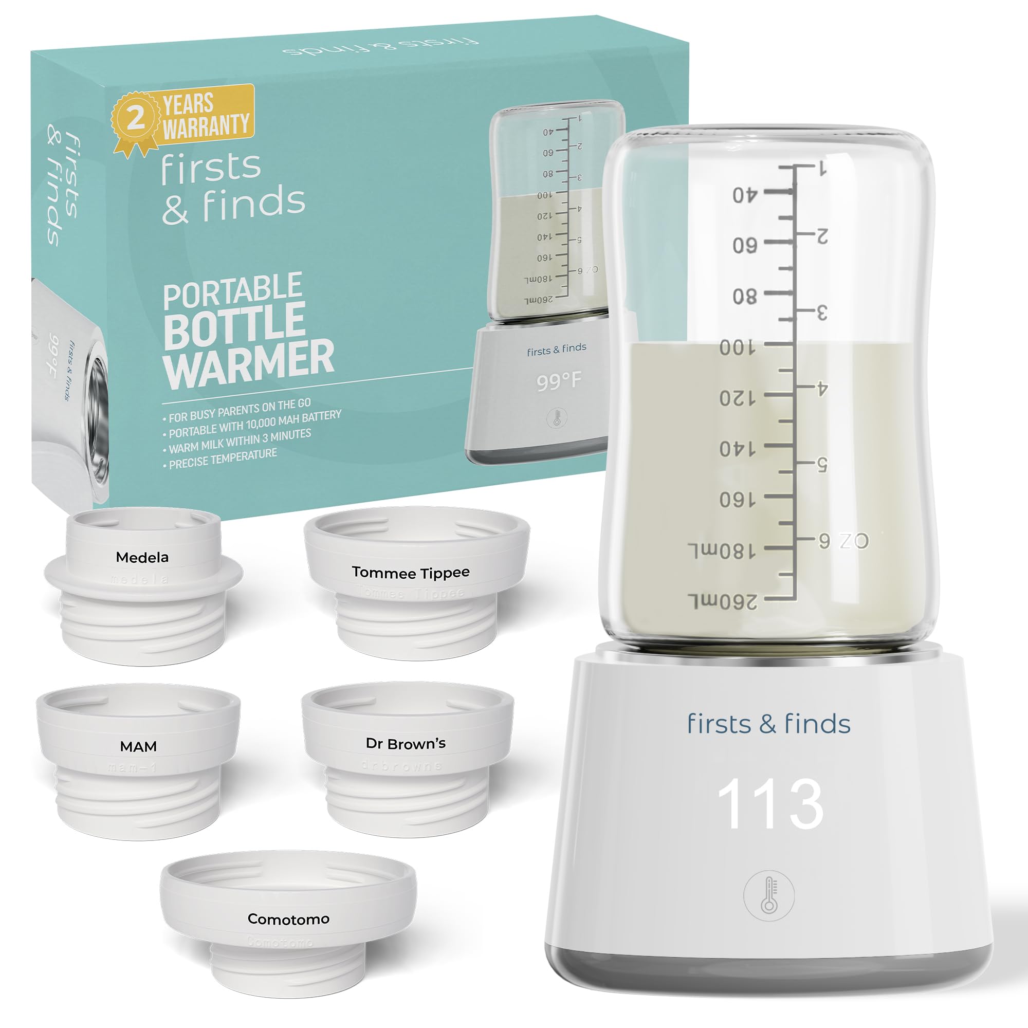 Amazon.com : Portable Bottle Warmer, Travel Bottle Warmer, 3 Mins Warm ...
