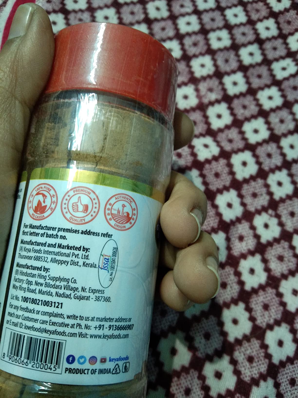 KEYA Srilankan Cinnamon Powder | Dalchini Powder | Ceylon Cinnamon ...