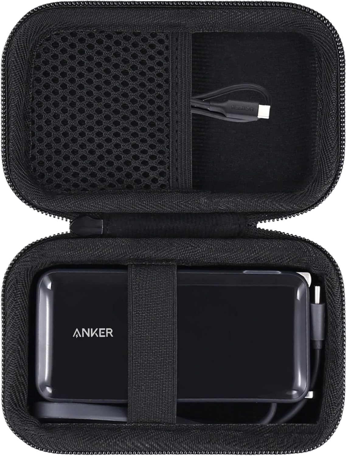 Amazon | 【Khanka 収納ケース】対応 Anker Power Bank (10000mAh, Fusion, Built-In USB-C ケーブル) (10000mAh 30W ...