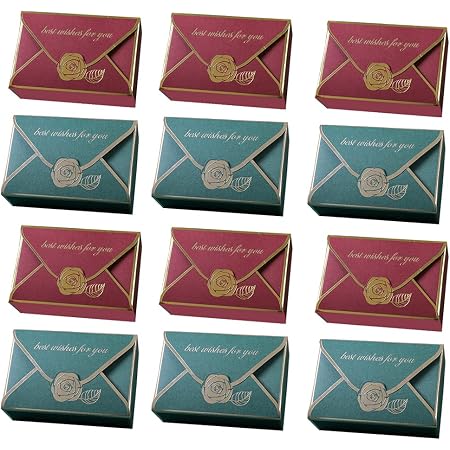 WMLBK 25Pcs Gift Boxes, Envelope Shape Candy Boxes, Creative Decorative ...
